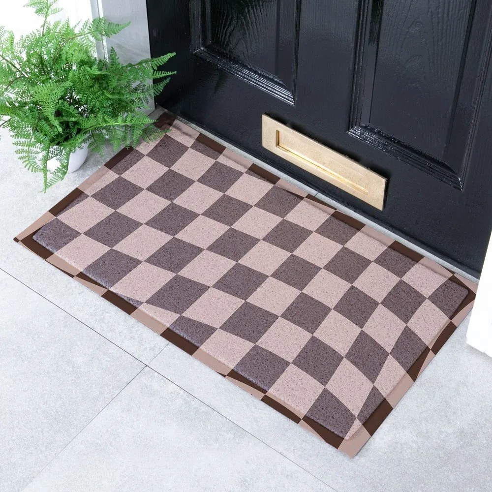 Rohožka z PVC 40x70 cm Checkerboard – Artsy Doormats