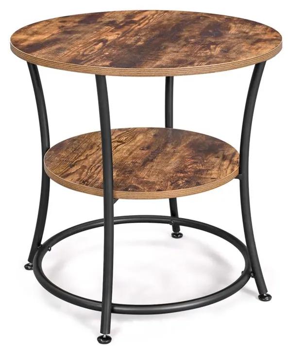 Kulatý konferenční stolek v rustikálním stylu ABER