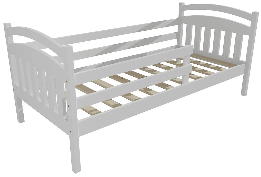 Vomaks Dětská postel DP 015 se zábranou Rozměr: 80 x 200 cm, Barva: bezbarvý lak