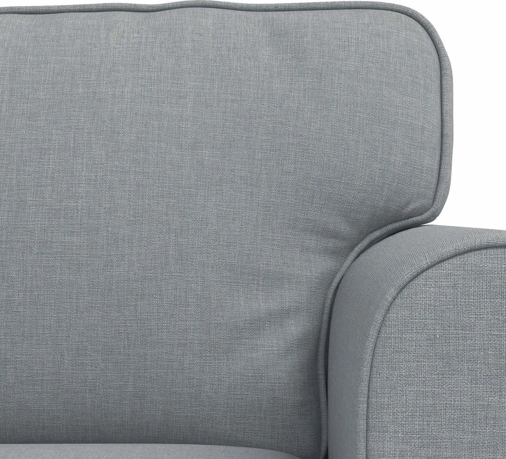 Set pohovek 2 ks Světle šedá textil 3407574