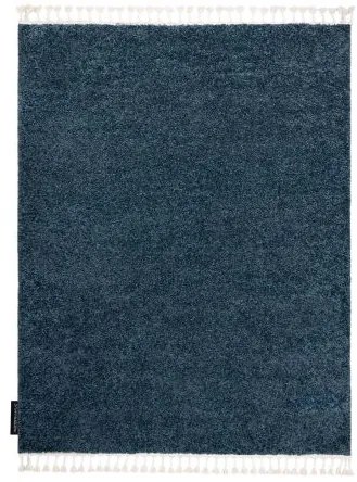 koberec BERBER 9000 modrý střapce, Maroko, Shaggy velikost 160x220 cm | krásné koberce cz