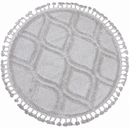Koberec BERBER 7063 světle šedý kruh