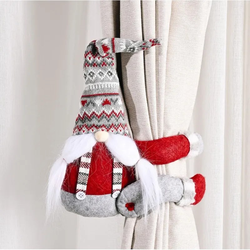 Flamenco Mystique Vánoční skřítek Father Christmas Vánoční skřítek se suchým zipem 38 cm norský vzor KSN24