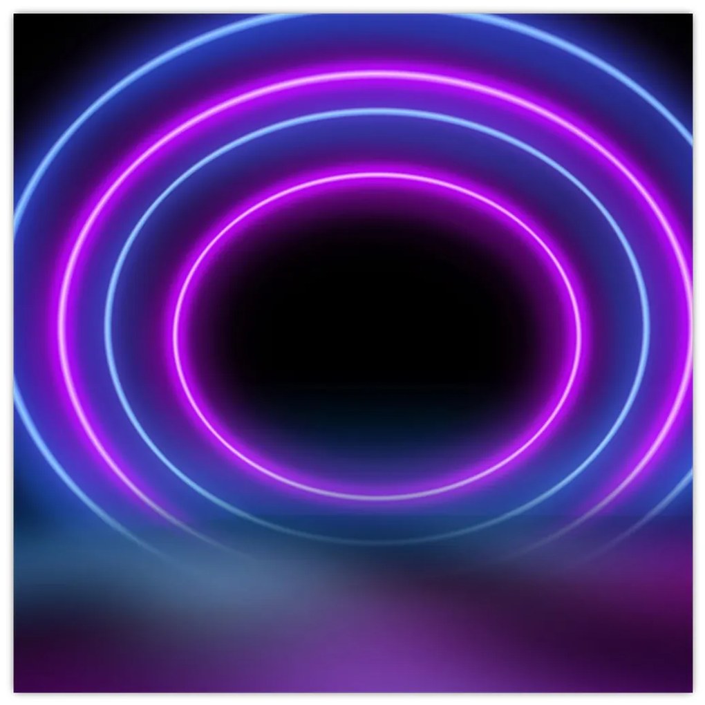 Obraz barevných kruhů (30x30 cm)