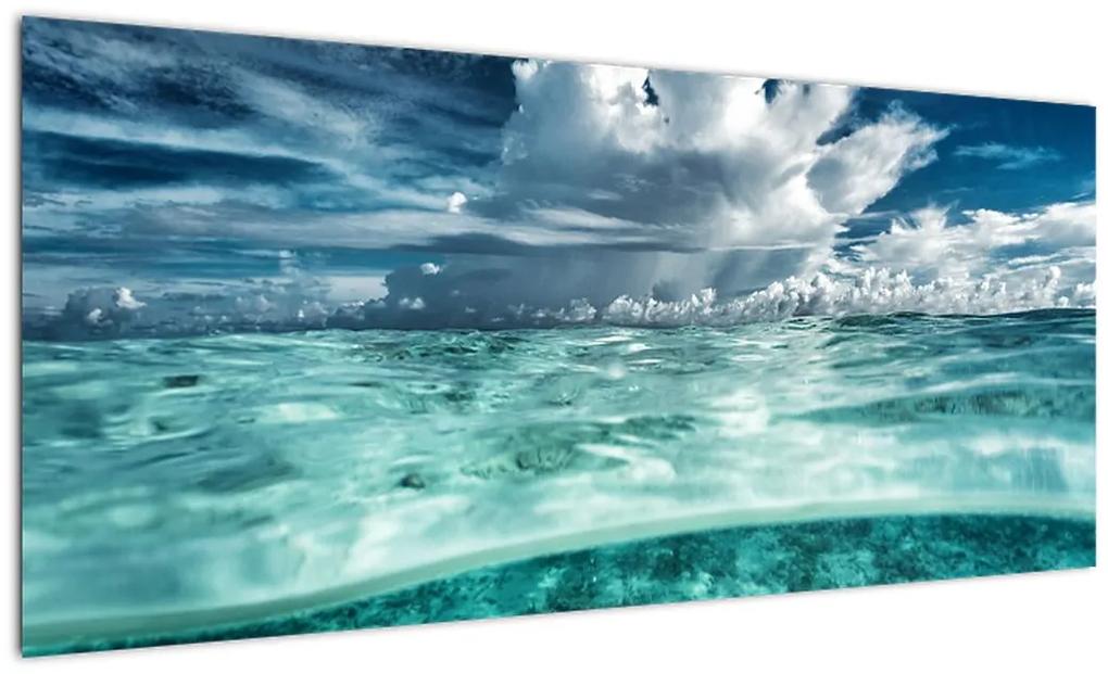Obraz mořské hladiny a nebe (100x40cm)