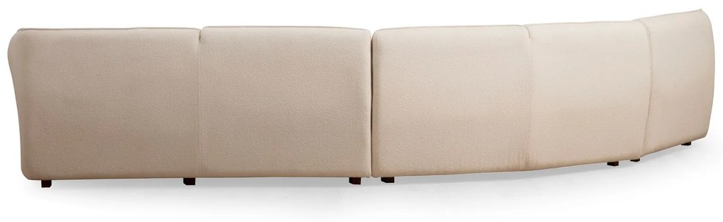 Hanah Home Čtyřmístná rohová pohovka MENTIS krémová 360 cm
