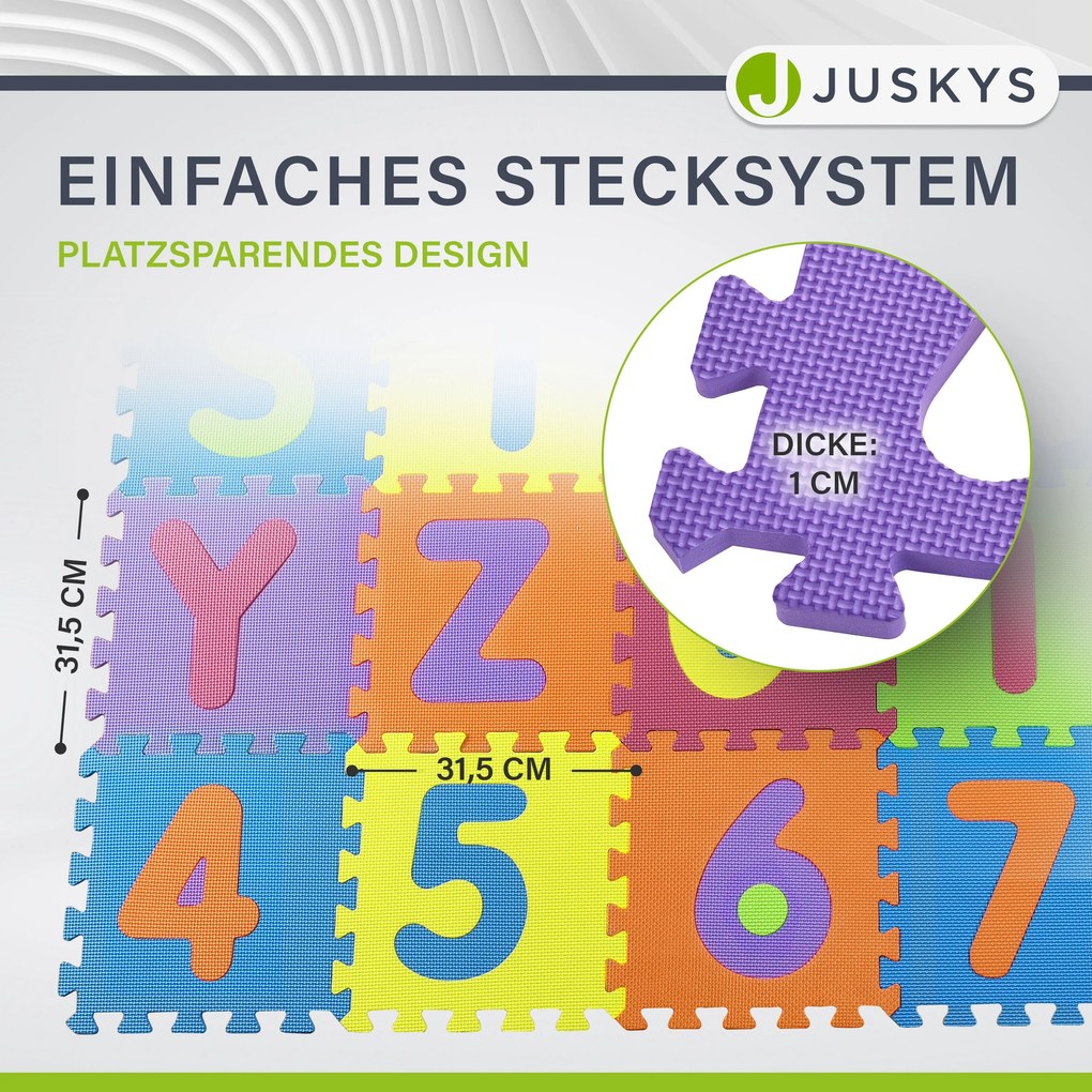 Juskys Dětská pěnová puzzle podložka Kim Barva: vícebarevná