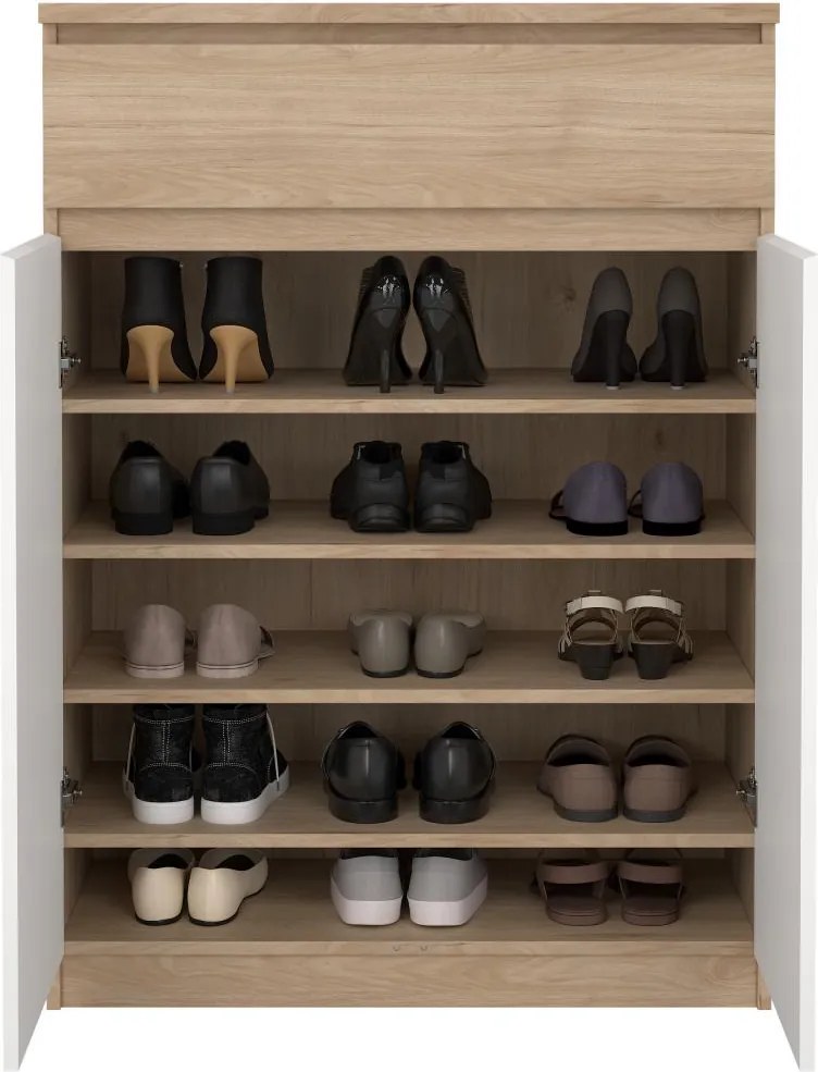 FALCO Botník Simplicity 209 jackson hickory/bílá