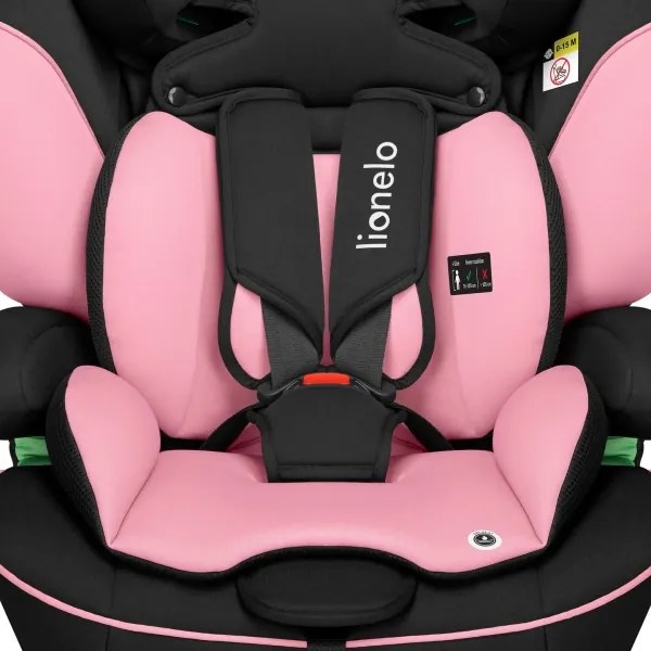 Lionelo - Autosedačka LEVI i-Size 76-150 cm Pink Baby