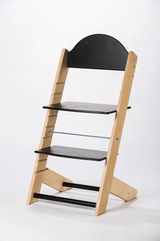 Lucas Wood Style rostoucí židle MIXLE -  přírodní/černá rostoucí židle MIXLE: Medvídek