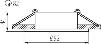 Kanlux Podhledové svítidlo bez patice Kanux IVRI DTO-W 26736