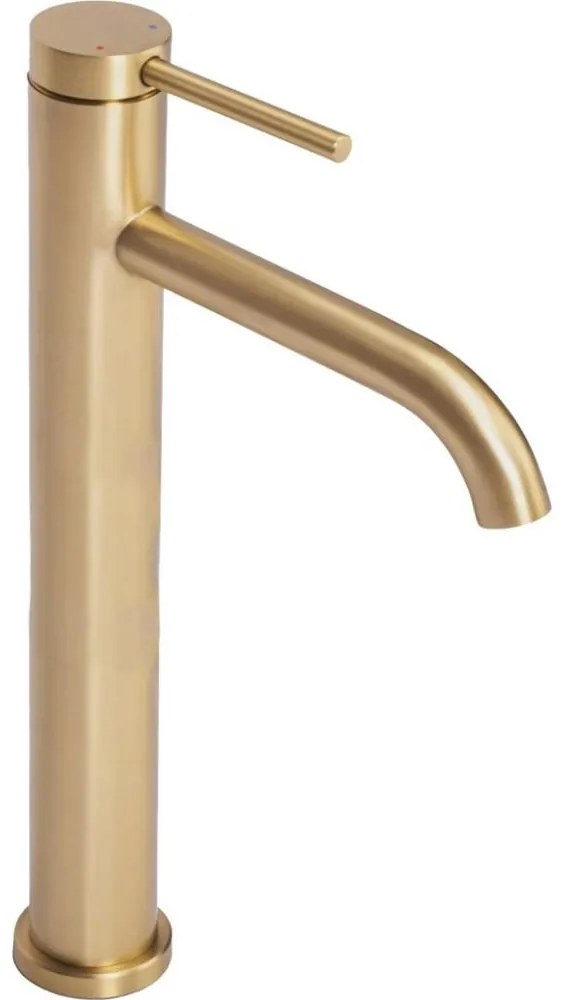 REA-B5329 - Umyvadlová baterie CLIF 29,5 cm broušená zlatá REA-B5329
