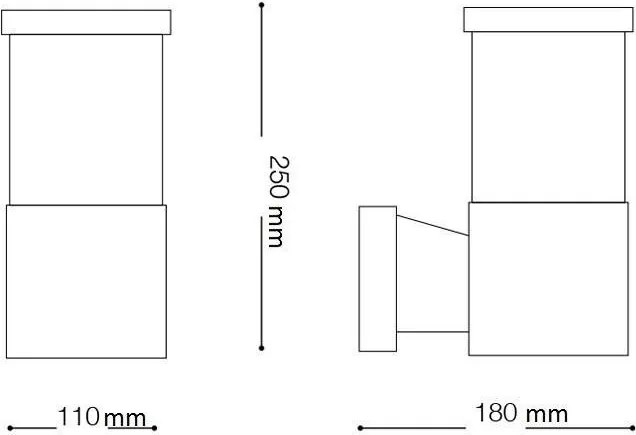 ILUX 118659 Venkovní nástěnné svítidlo Ideal Lux Tronco AP1 bianco 118659 bílé IP44 - IDEALLUX