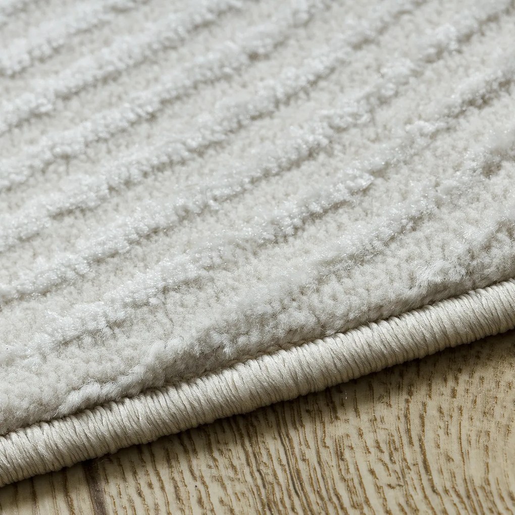 Dywany Łuszczów, Kusový koberec Balance 9086 cream, 140x190, bílá, ložnice