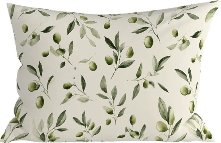 Polybavlněný povlak na polštář OLIVE POLY 50x70 cm, zelený