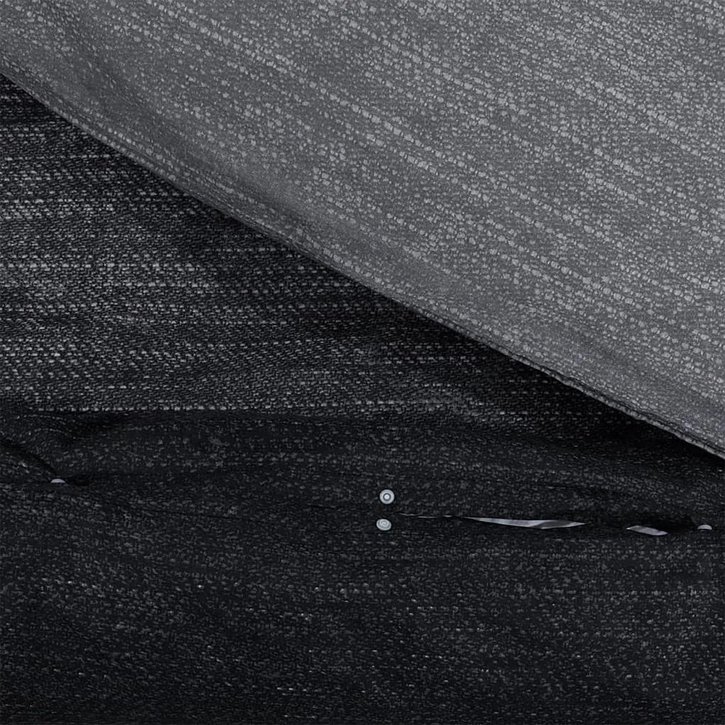 vidaXL Sada ložního prádla 260 x 240 cm bavlna [136483] Barva: Černé pruhy