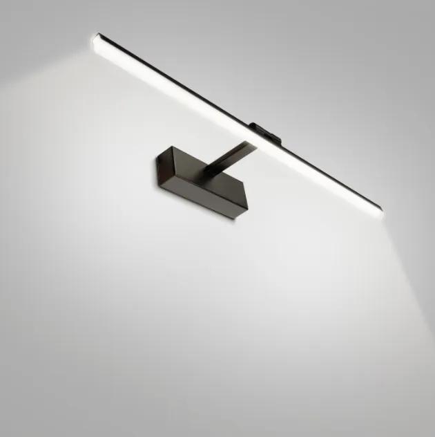 BERGE Nástěnné svítidlo LED do koupelny - 50 cm - 12 W černé