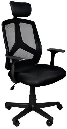 Malatec Kancelářská ergonomická židle, černá, 8981