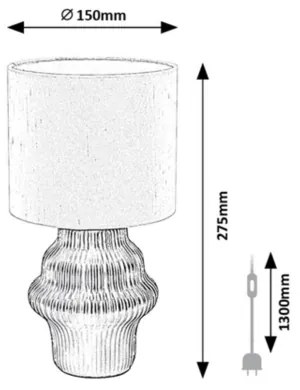 Rabalux 74058 - Stolní lampa GLIMO 1xE14/40W/230V černá