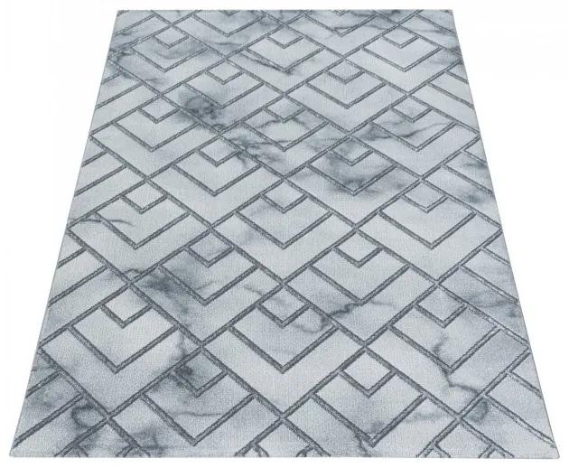 Vopi | Kusový koberec Naxos 3813 silver - 80 x 250 cm
