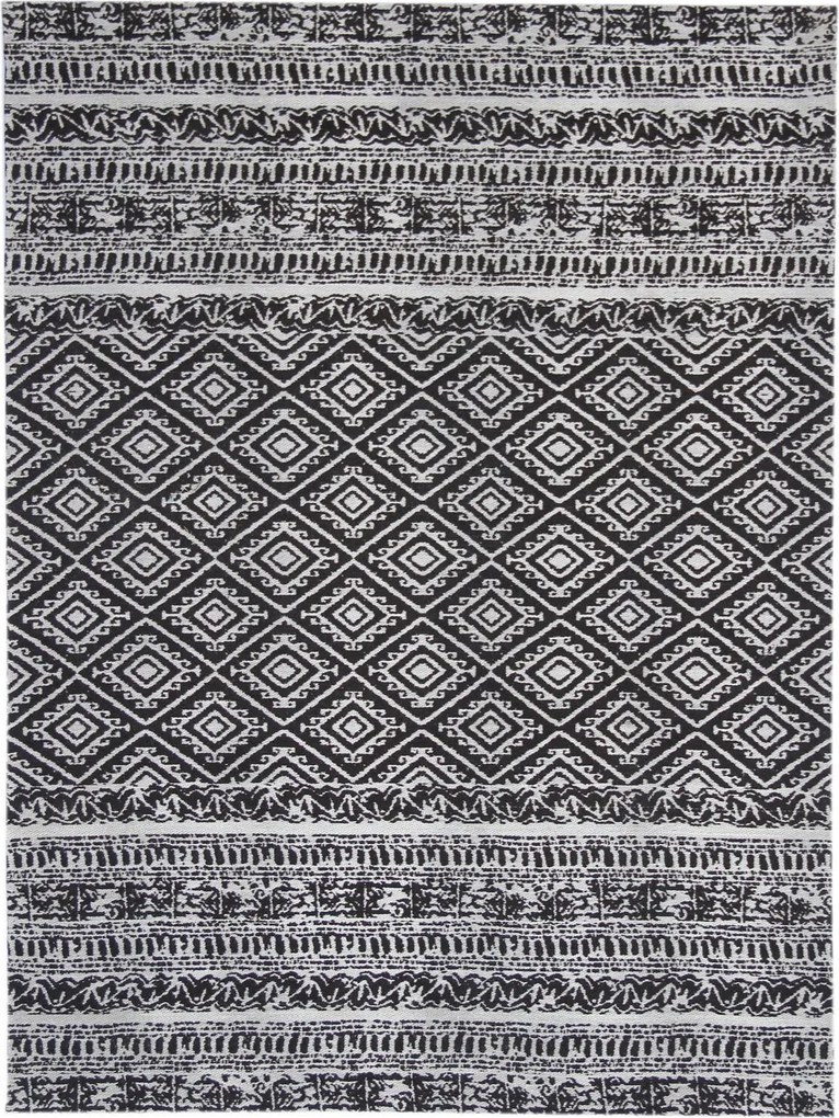 XXXLutz NAPLOCHO TKANÝ KOBEREC, 120/170 cm černá Kayoom - Online Only koberce & rohožky - 005937160503