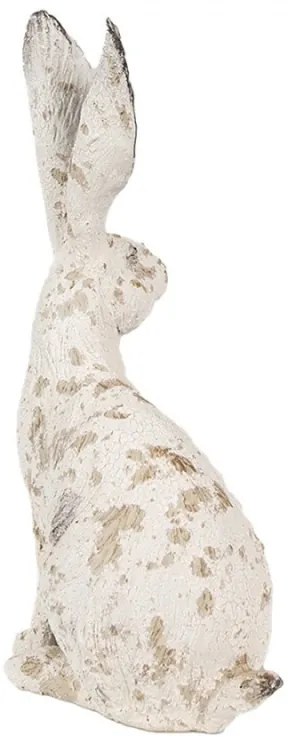 Velká socha bílého zajíčka II – 26 cm