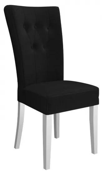 Čalouněná jídelní židle ST67, Barva: bílý polomatný, Potah: Magic Velvet 2217