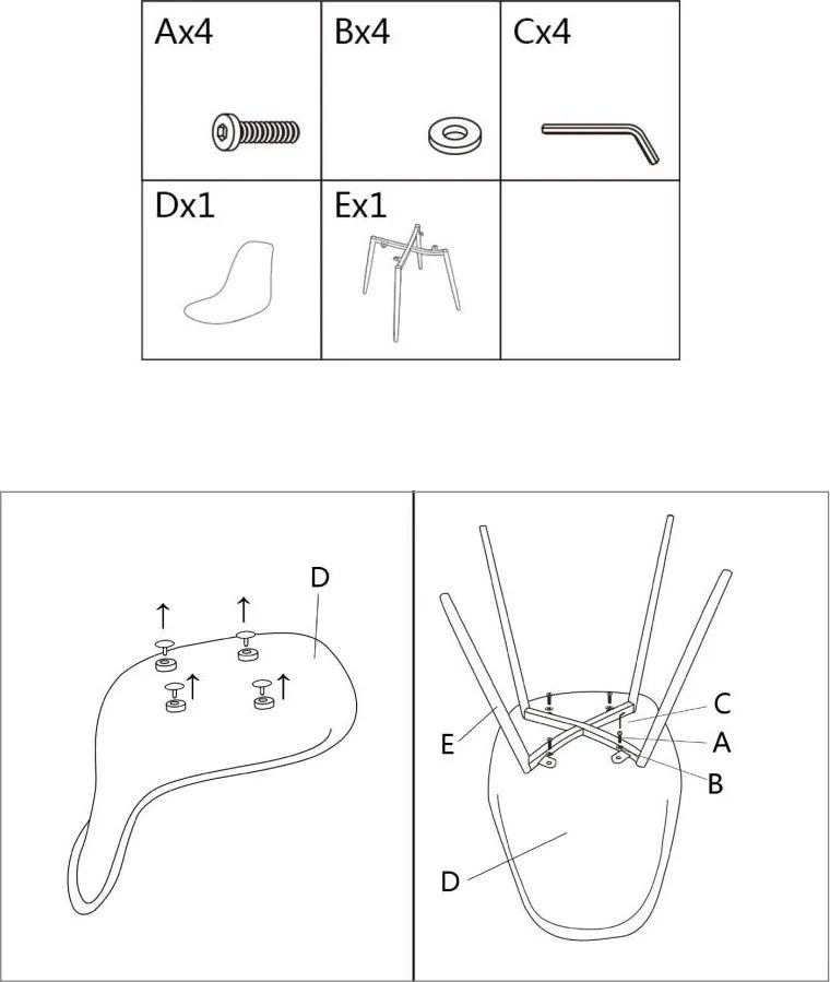 Skandinávská židle TAHO, hořčicová barva