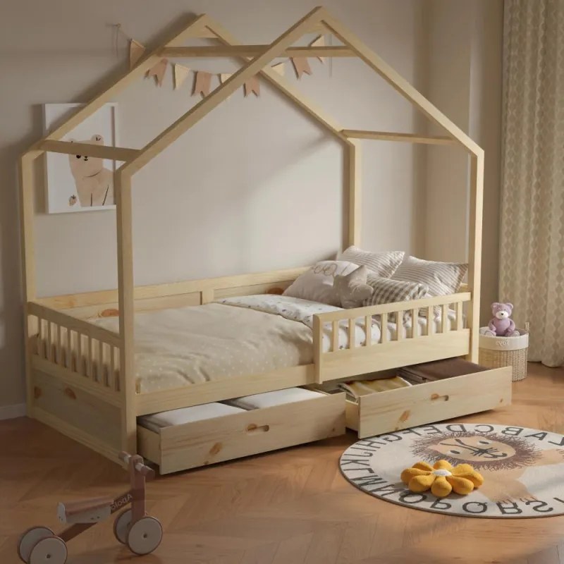 Postel Montessori BIANKA, 90x200, masiv přírodní Kondela 0000396818