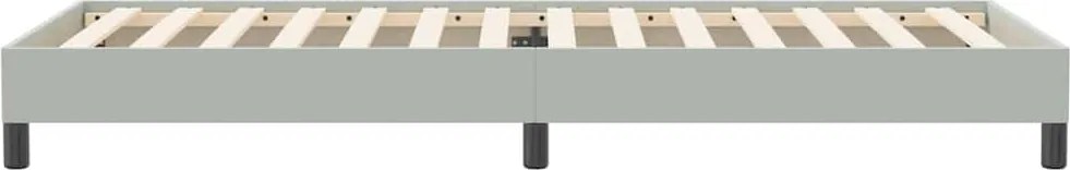 Postel Box Spring bez matrace Světle šedá 90x220 cm Samet 3315855