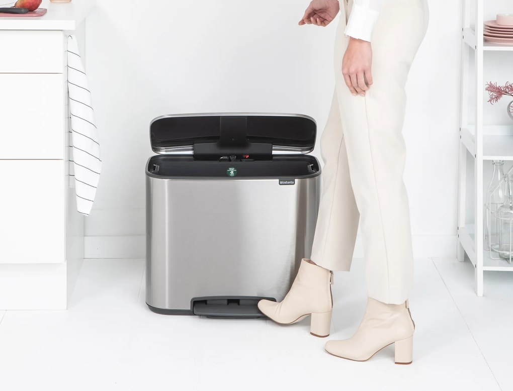 Brabantia BO pedálový koš matná ocel otiskuvzdorná
