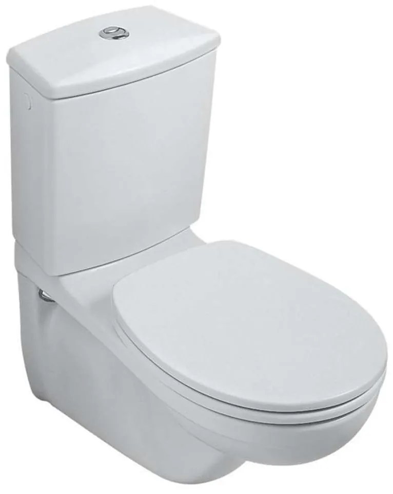 Villeroy & Boch O.novo - Závěsná WC kombi mísa, zadní odpad, alpská bílá 66231001