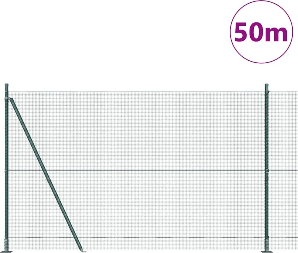 Svařovaná drátěná plotina s betonovou základnou 50 x 1,4 m 3352478
