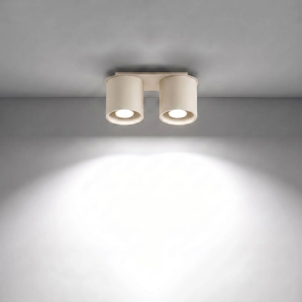 Sollux Lighting Stropní svítidlo ORBIS 2 béžové