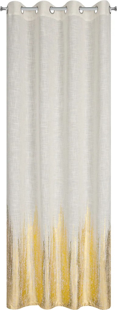 ZÁVĚS NA KROUŽCÍCH IMANI 135X250 CM VZOROVANÁ