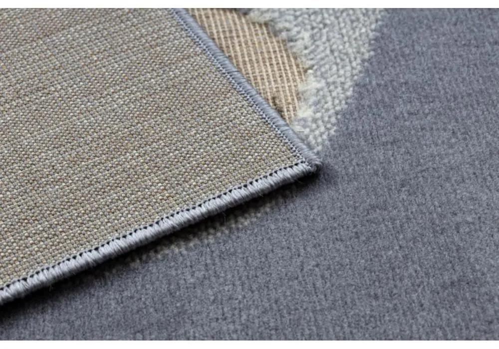 Dětský kusový koberec PP Fox šedý 160x220cm