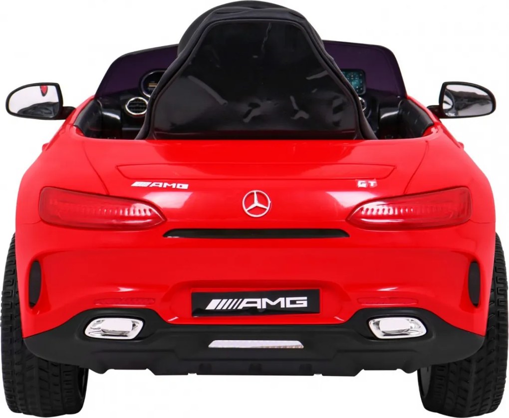 Ramiz Mercedes Benz GT autíčko na baterie pro děti červené + dálkové ovládání + plynulý start + MP3, LED