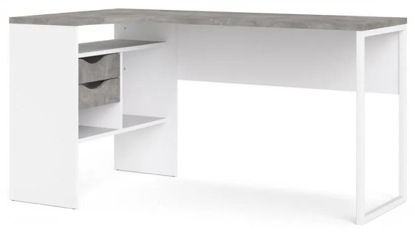 Psací stůl Felix 118 bílá/beton