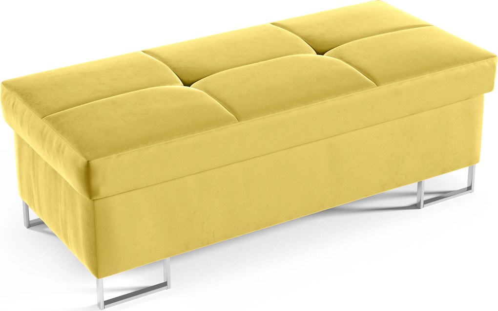 Eka Podnožka WILIAM 105 cm Barva látky: Smaragdově zelená (Monolith 37)