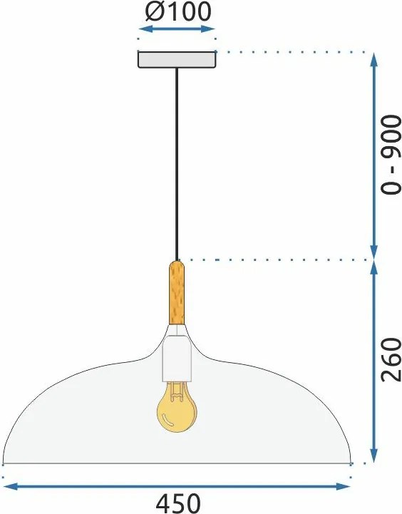 Toolight Anzo, stropní svítidlo 1xE27, APP179-1CP, šedá, OSW-00183