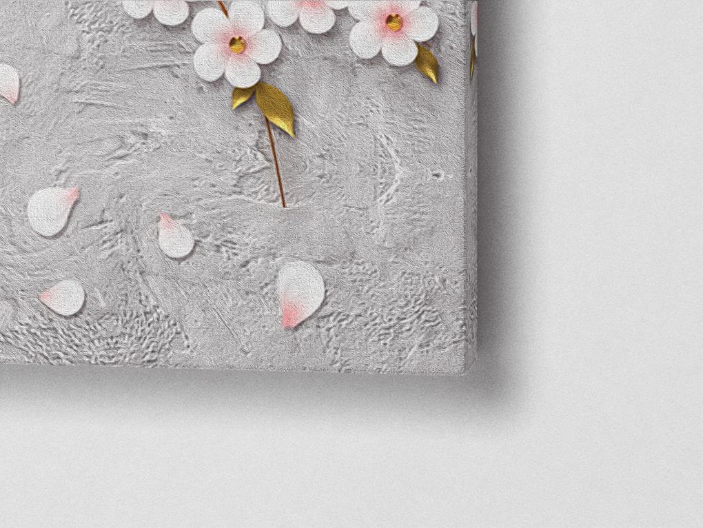 Liox Abstraktní obraz strom s květy Rozměr: 90 x 60 cm