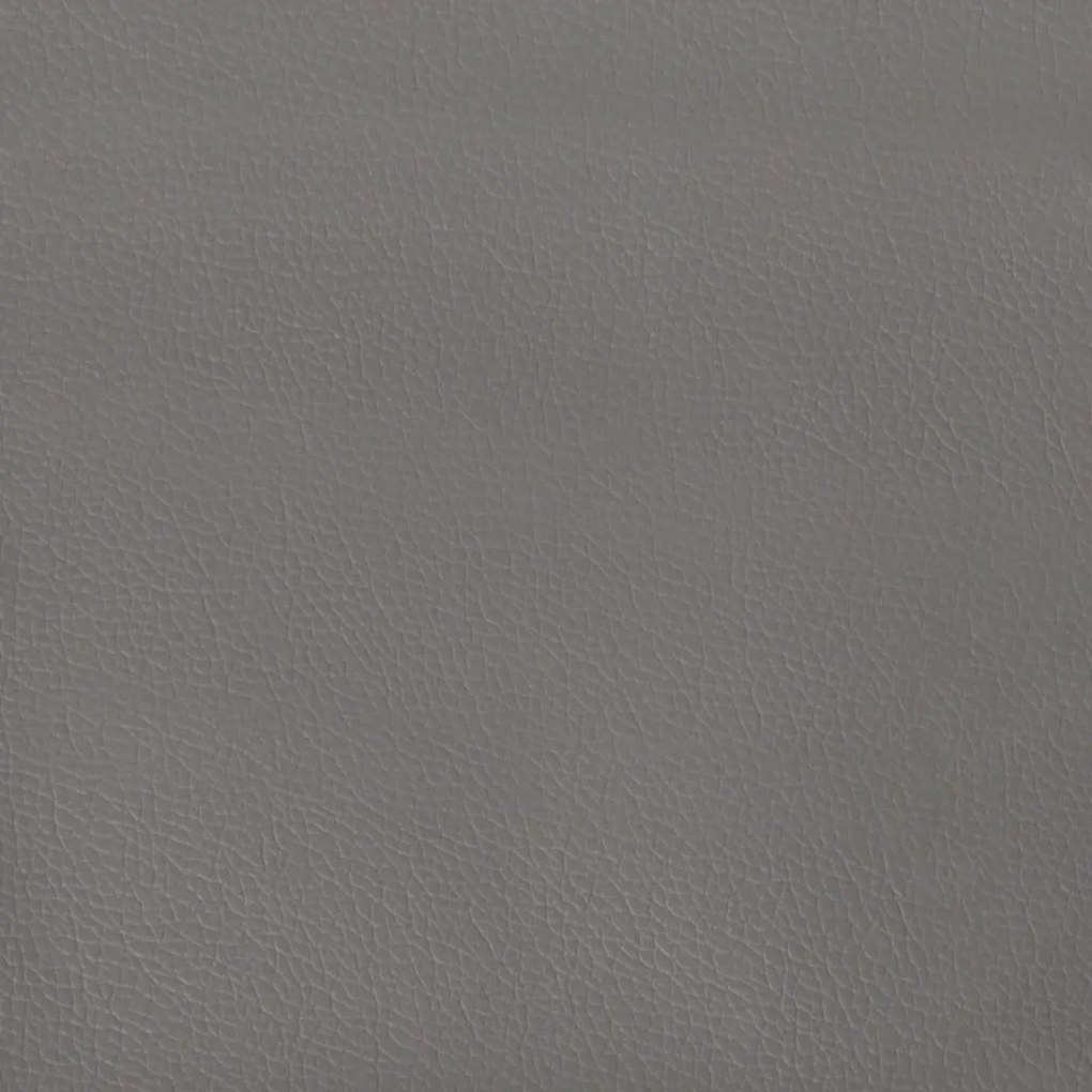 Čelo postele typu ušák tmavě šedá 183x23x118/128 cm umělá kůže 3117782