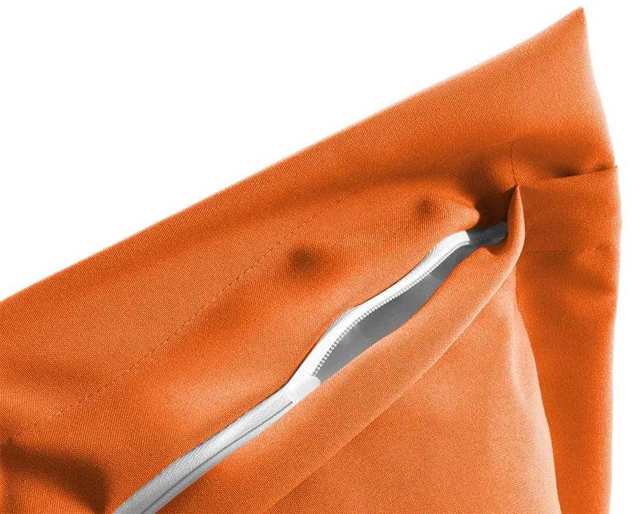 Biante Dekorační povlak na polštář s lemem Rongo RG-035 Oranžový 45 x 45 cm