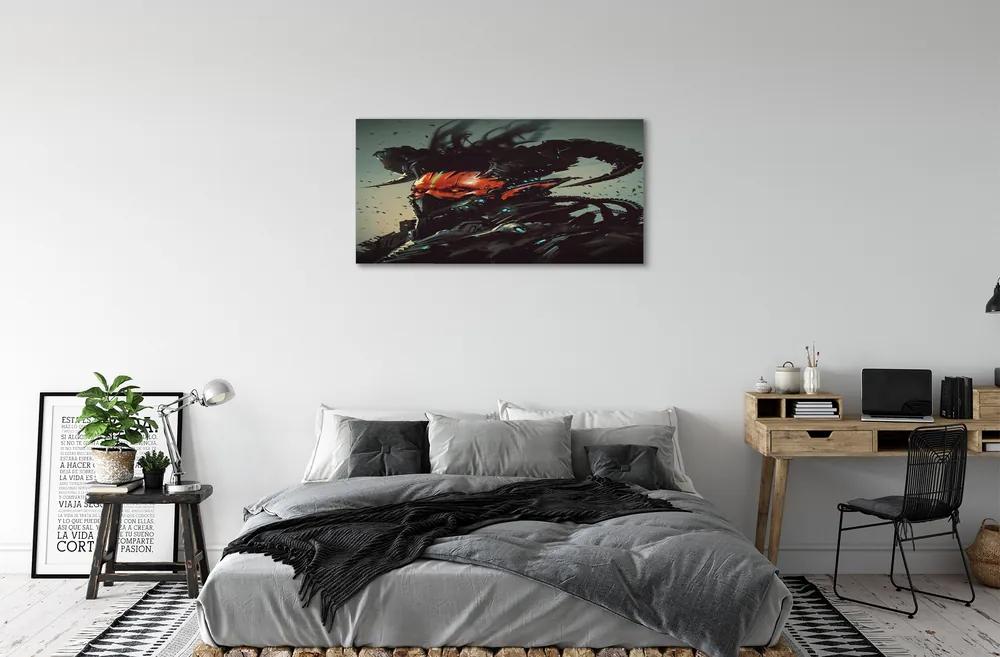Obrazy na plátně Tmavé hrozná forma 125x50 cm