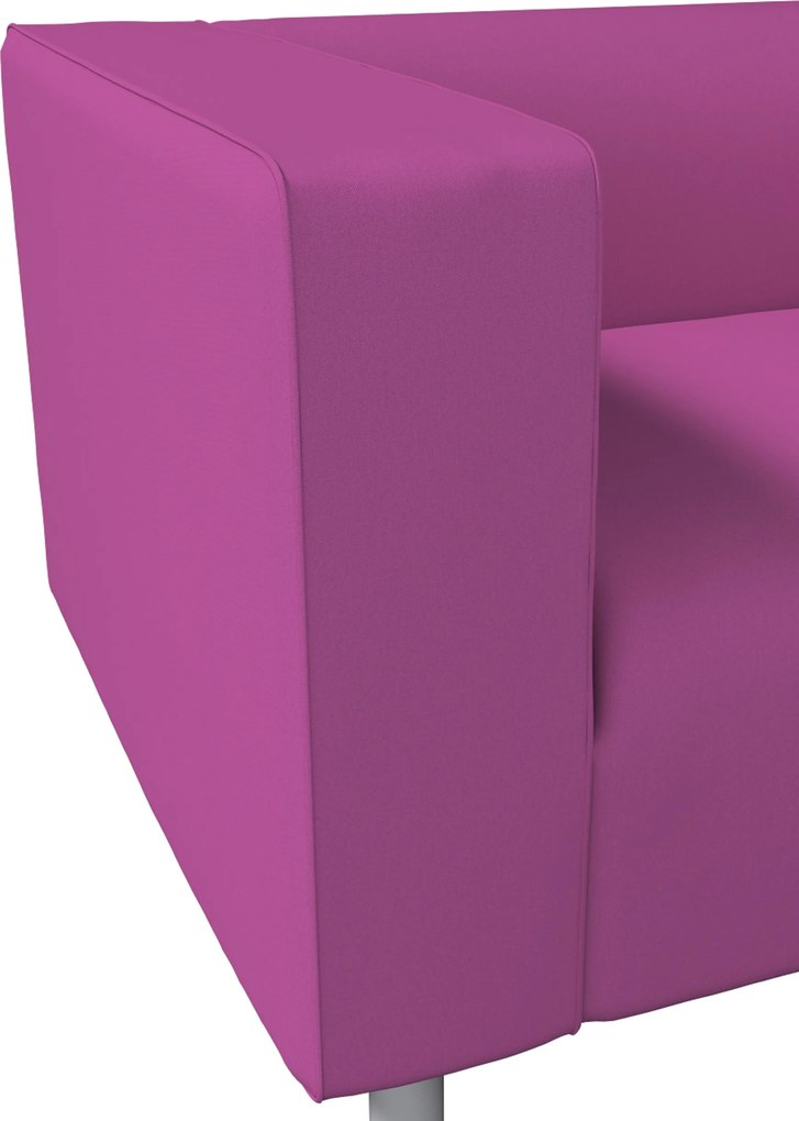 Potah na pohovku IKEA Klippan 2-místná barva růžová látka pletený vzor