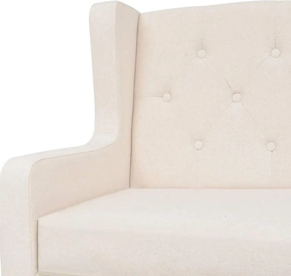 2místná pohovka textil krémově bílá 245450
