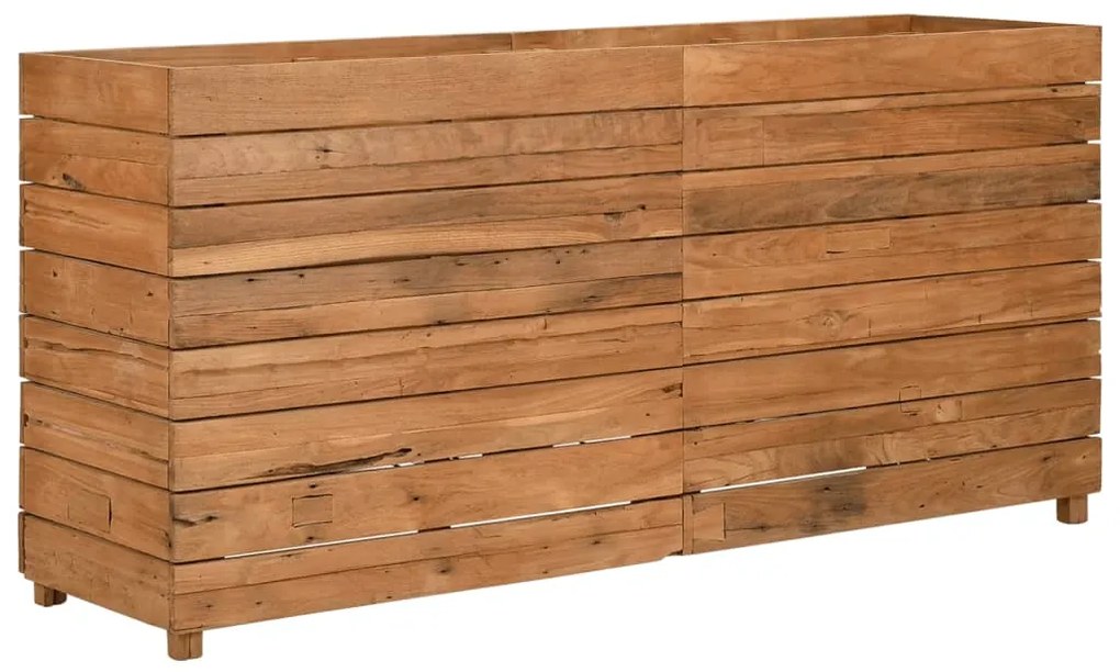 vidaXL Marketos Vyvýšený záhon 150x40x72 cm recyklované teakové dřevo a ocel