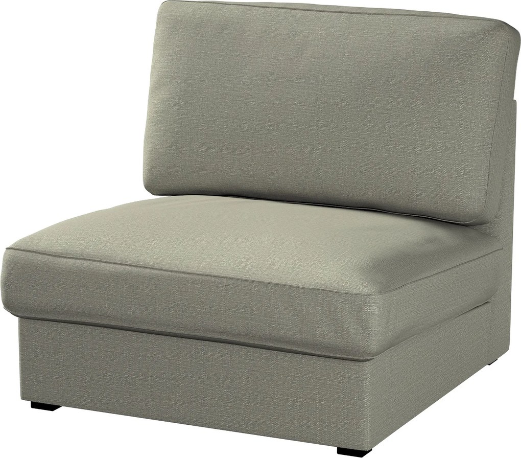 Potah na neskládací křeslo IKEA Kivik barva šedá látka pletený vzor