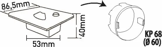 LED Schodišťové svítidlo se senzorem pohybu LED/1,5W/230V 3000/4000/6500K