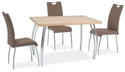 Stůl SK-2 dub sonoma/chrom 120x68 cm